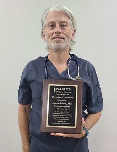 Palmetto General Hospital Honors Dr. Emery Salom | El Vocero News